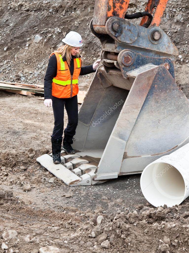 Female Worker on Bucket Stock Photo by ©tamifreed 23004064