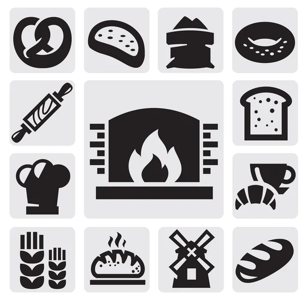Bread icons Vector Art Stock Images | Depositphotos