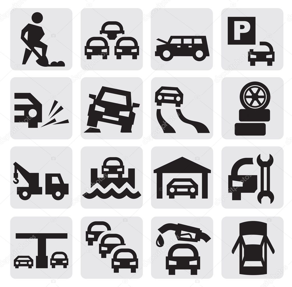 Auto icons Stock Vector Image by ©bioraven #13244275