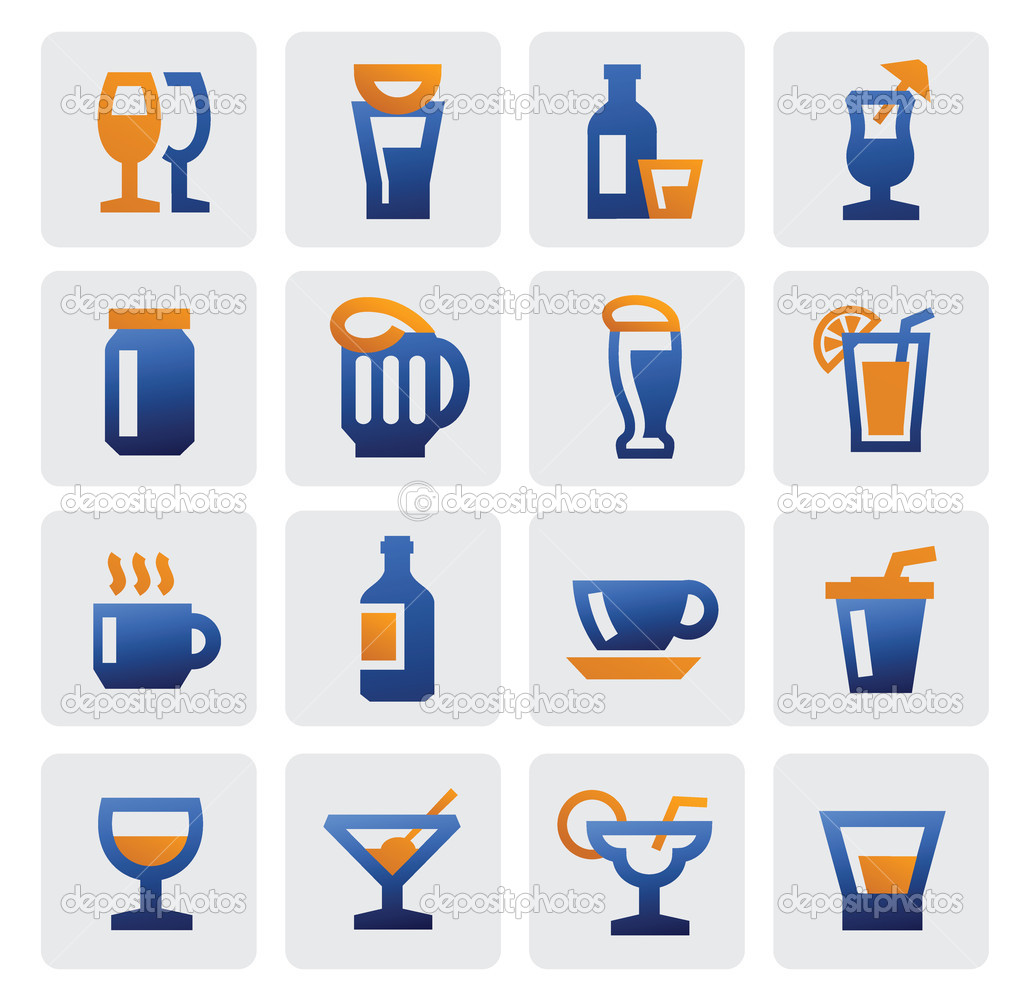 Beverage icons Stock Vector Image by ©bioraven #14620627