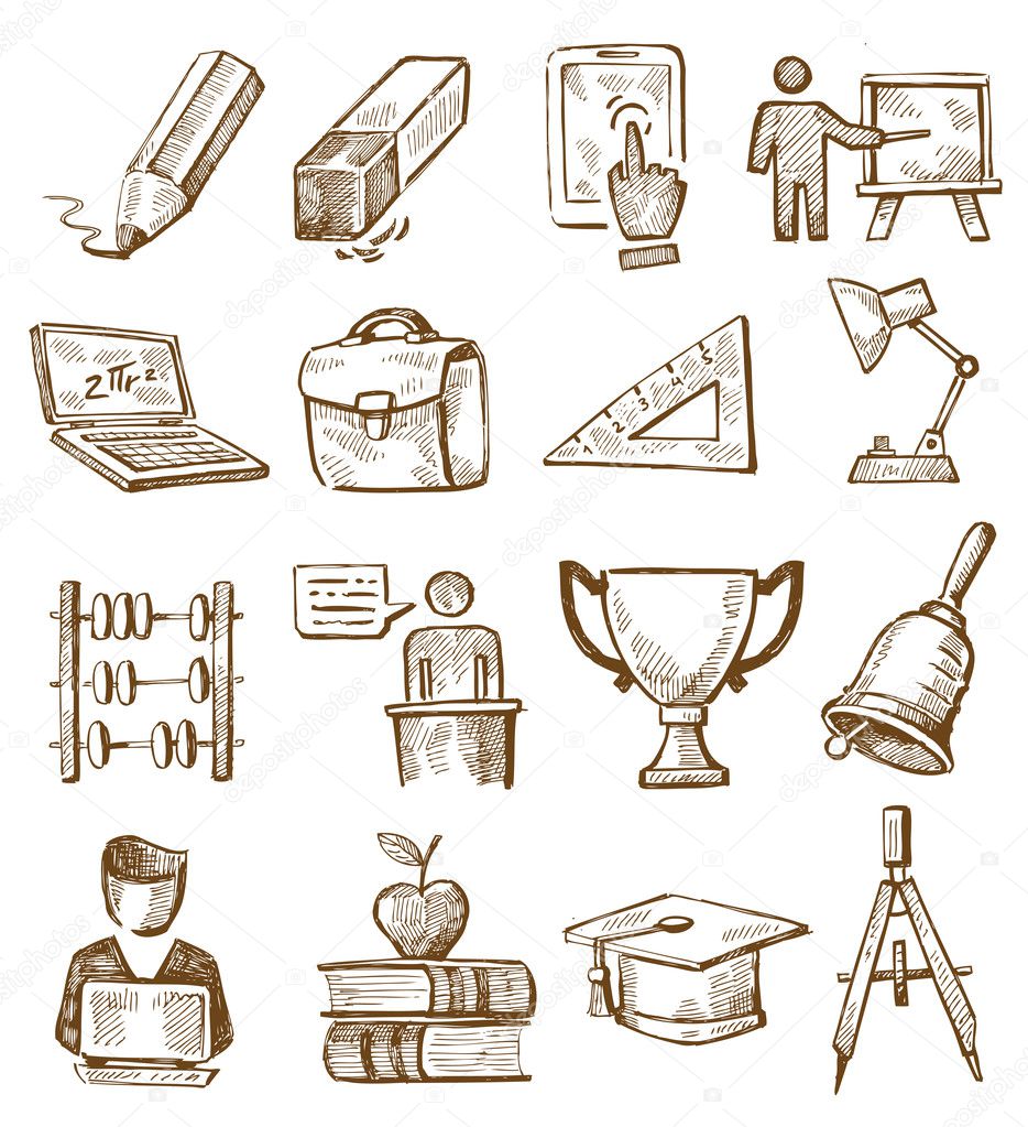 Hand drawn education — Stock Vector © bioraven #26599313