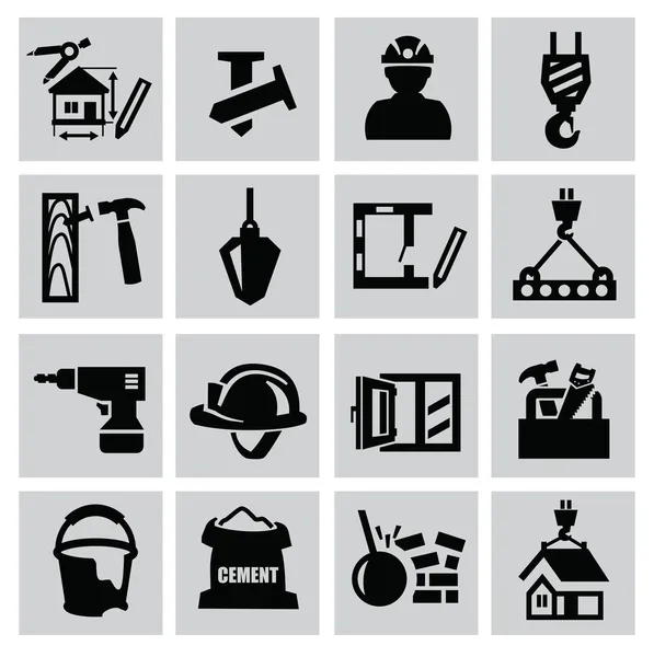 Construction Icons — Stock Vector © bioraven #13634413