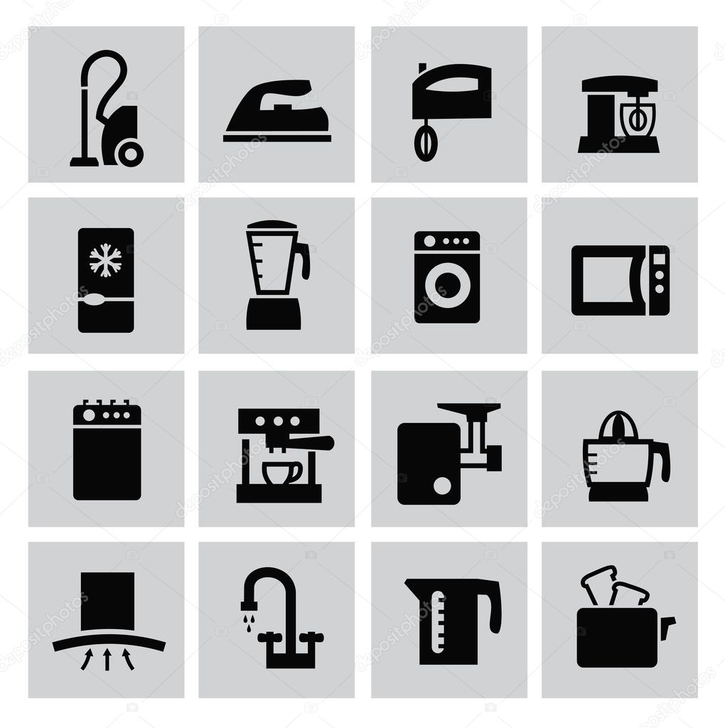 Kitchen icons Stock Vector by ©bioraven 31808901