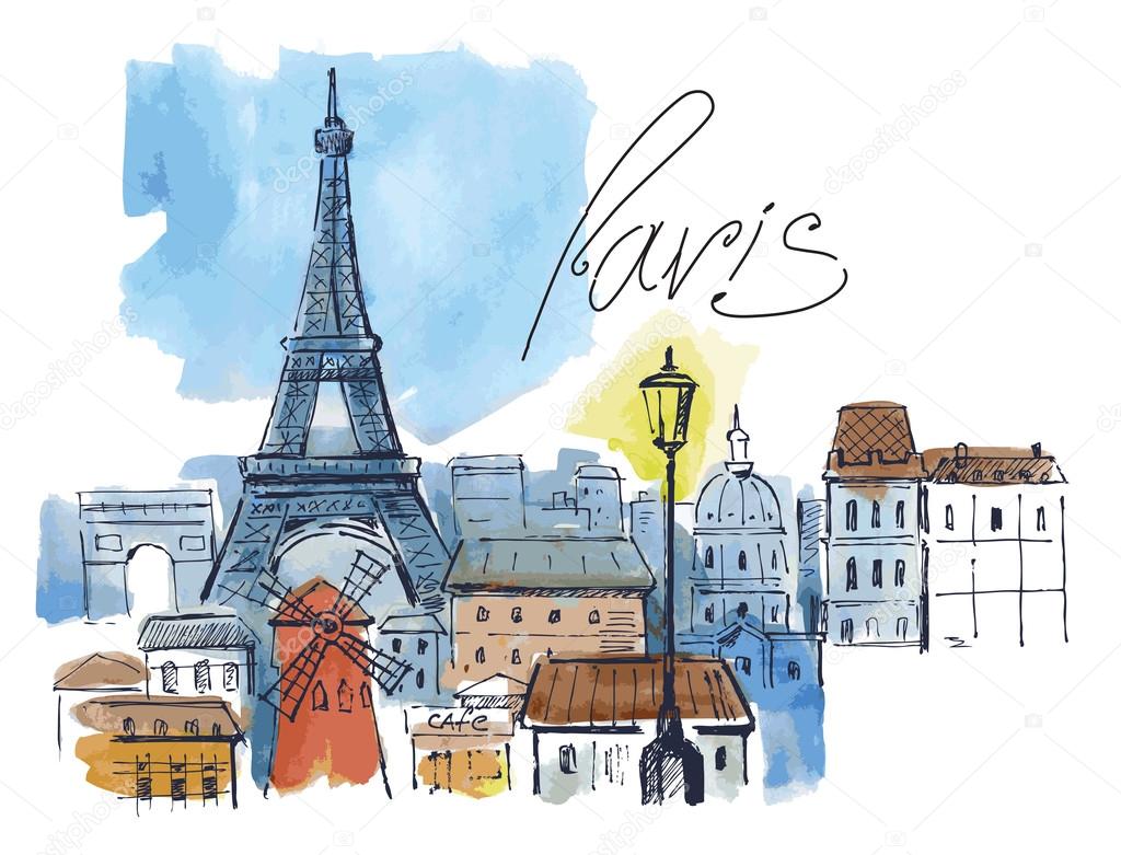 Vector paris Stock Vector by ©bioraven 35019531