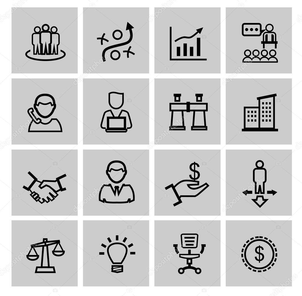 Vector black business icons Stock Vector by ©bioraven #40789935 Vector black business icons Stock Vector by ©bioraven #40789935