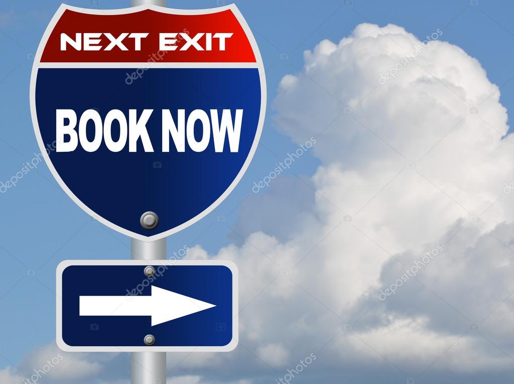 Book now road sign Stock Photo by ©payphoto 17215783
