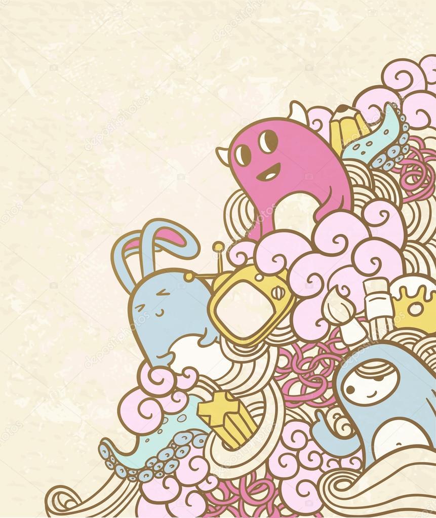 Doodle background Stock Vector Image by ©Real_Illusuion #31165331