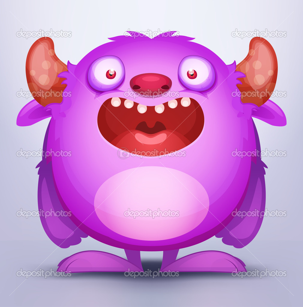 Cartoon Monster Stock Vector by ©Real_Illusuion 33377073