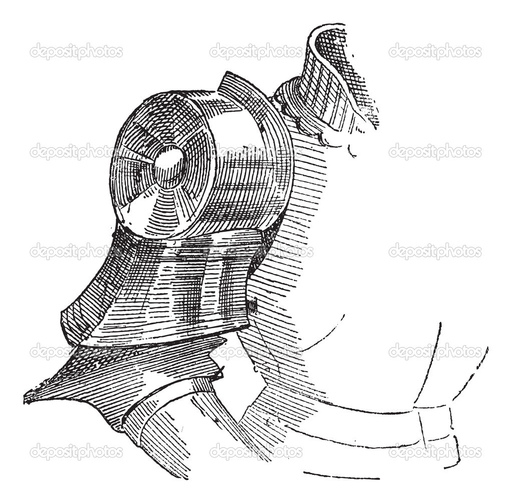 Spaulders, shoulder armor, vintage engraving. Stock Vector by ©Morphart ...