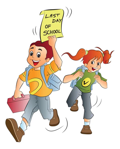 Last Day Of School Cartoon