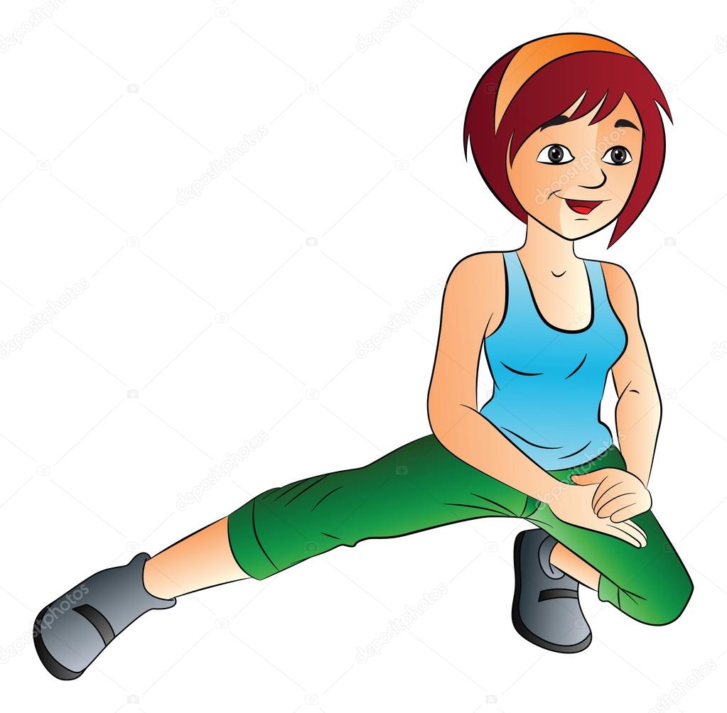 Stretching Exercises Clipart