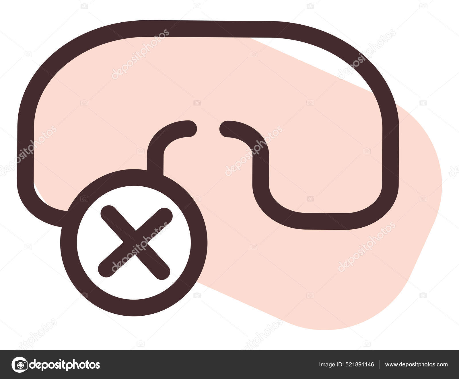 Disconnected Phone Illustration Vector White Background Stock Vector by ...