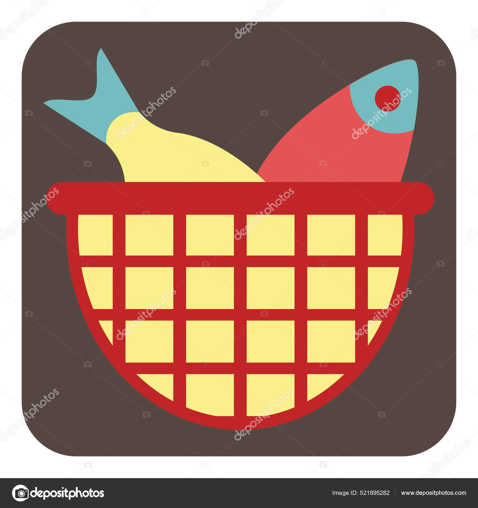 Fish Net Illustration Vector White Background Stock Vector by ©Morphart ...
