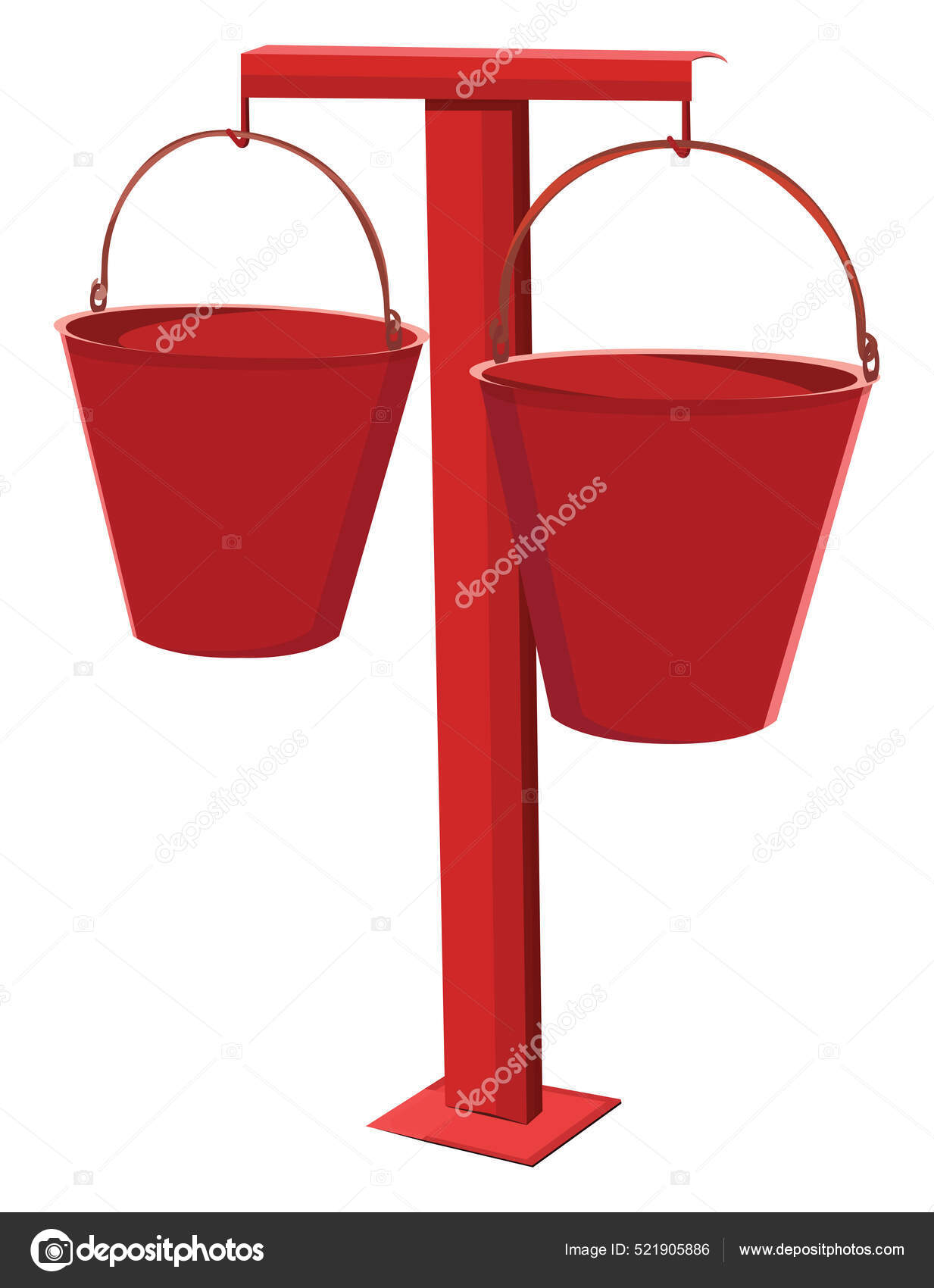 Fire Stand Illustration Vector White Background Stock Vector by ...