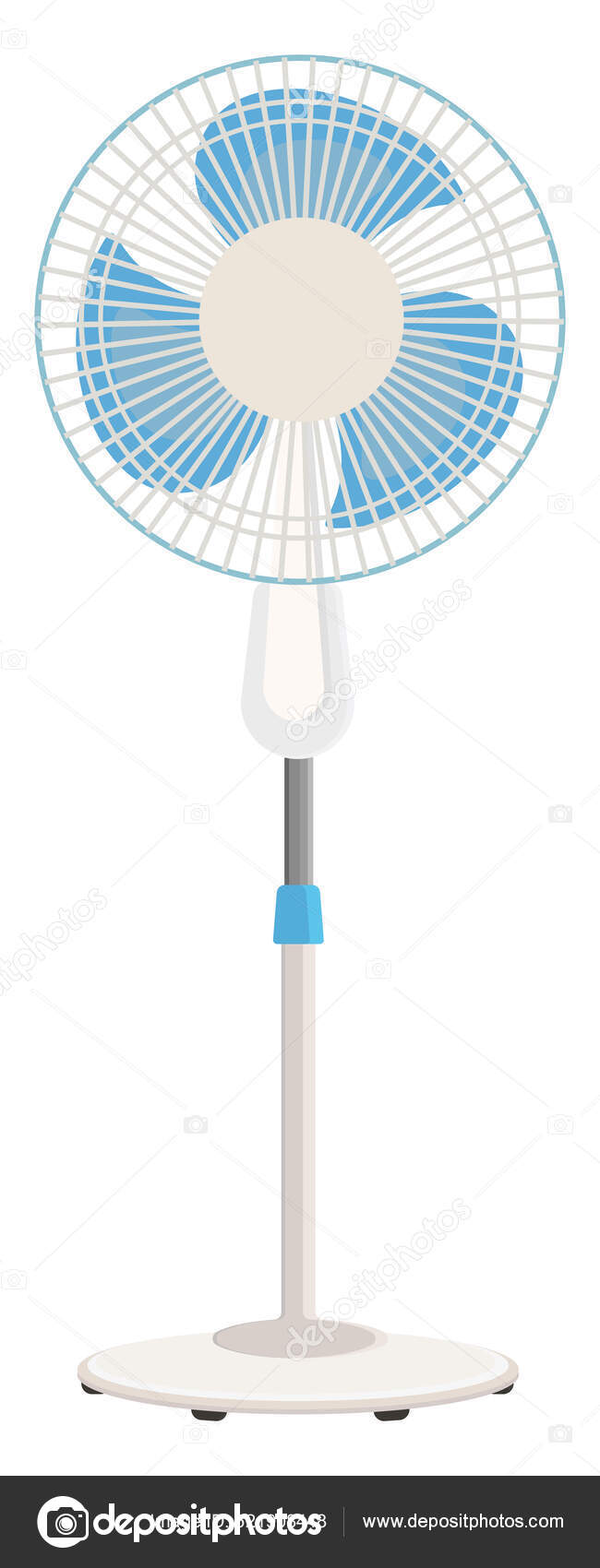 Stand Fan Illustration Vector White Background Stock Vector by ...