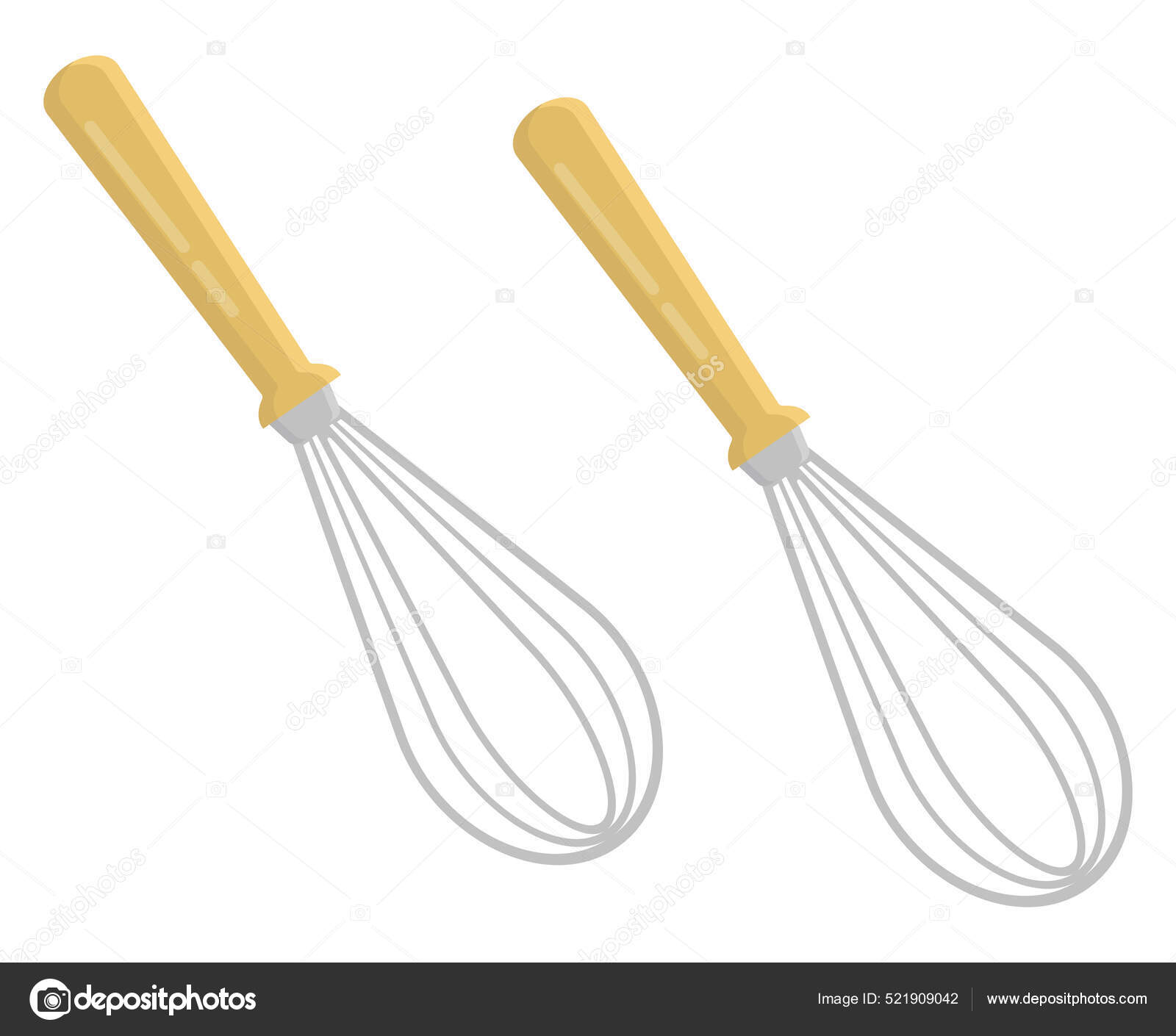 Hand Whisk Illustration Vector White Background Stock Vector by ...