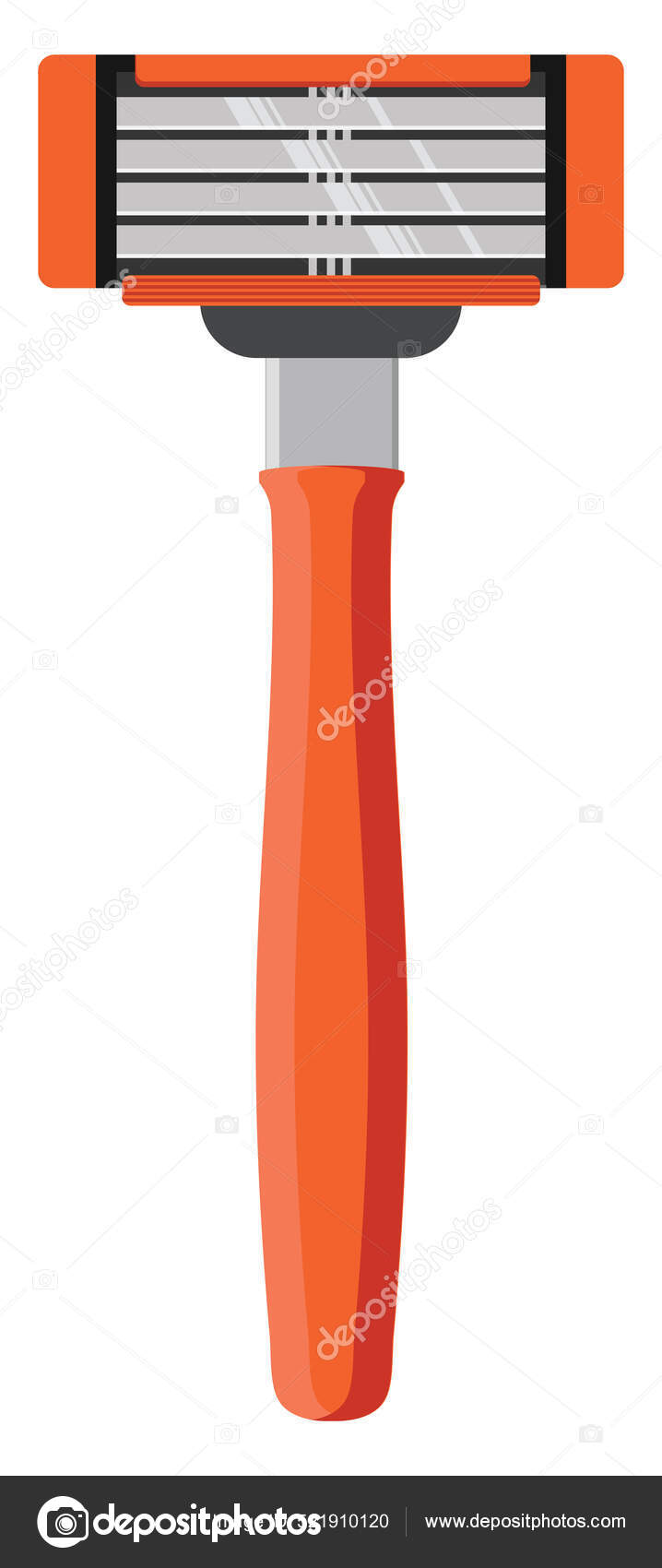 Red Razor Illustration Vector White Background Stock Vector by ...