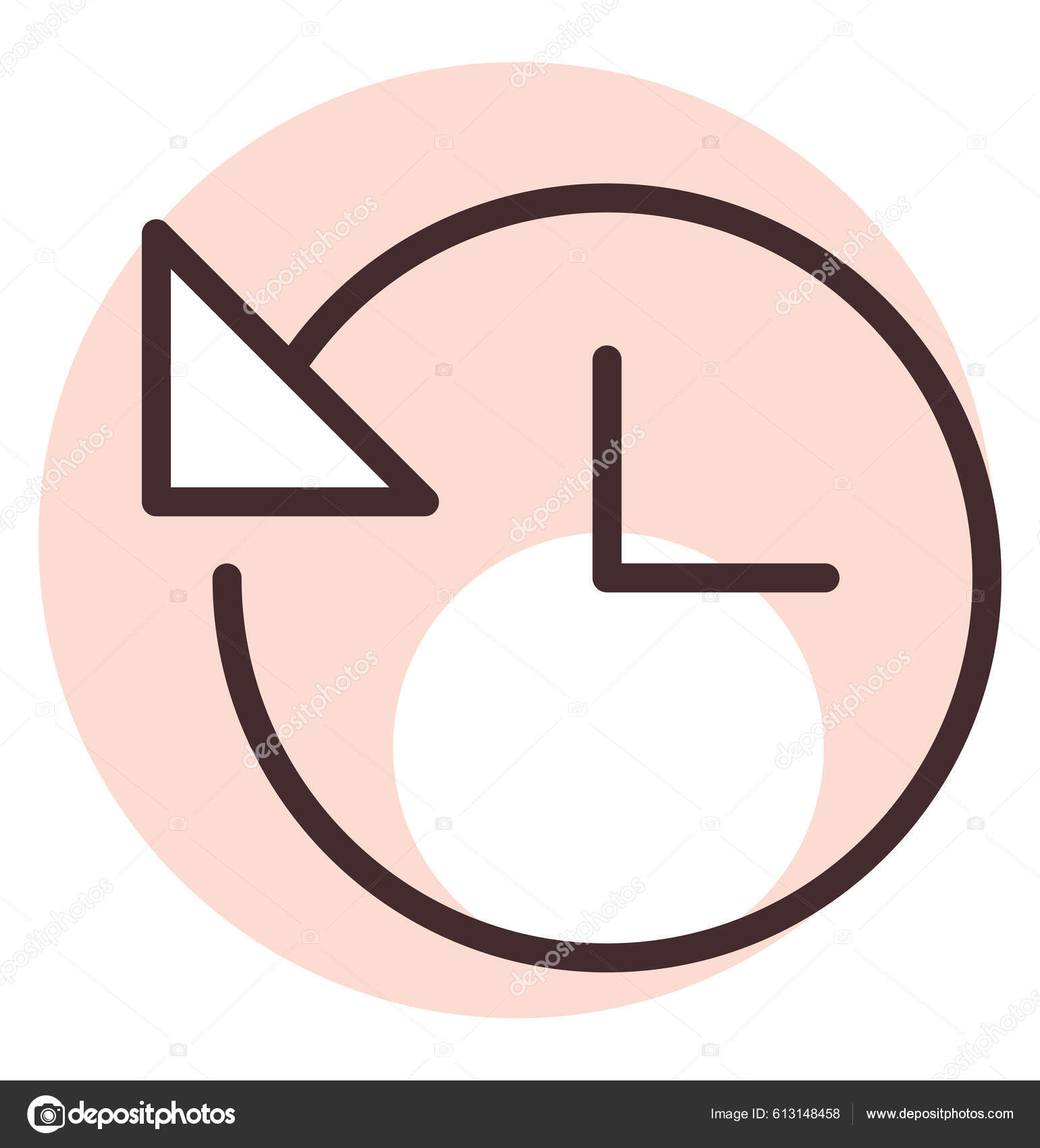 History Clock Illustration Vector White Background Stock Vector by ...