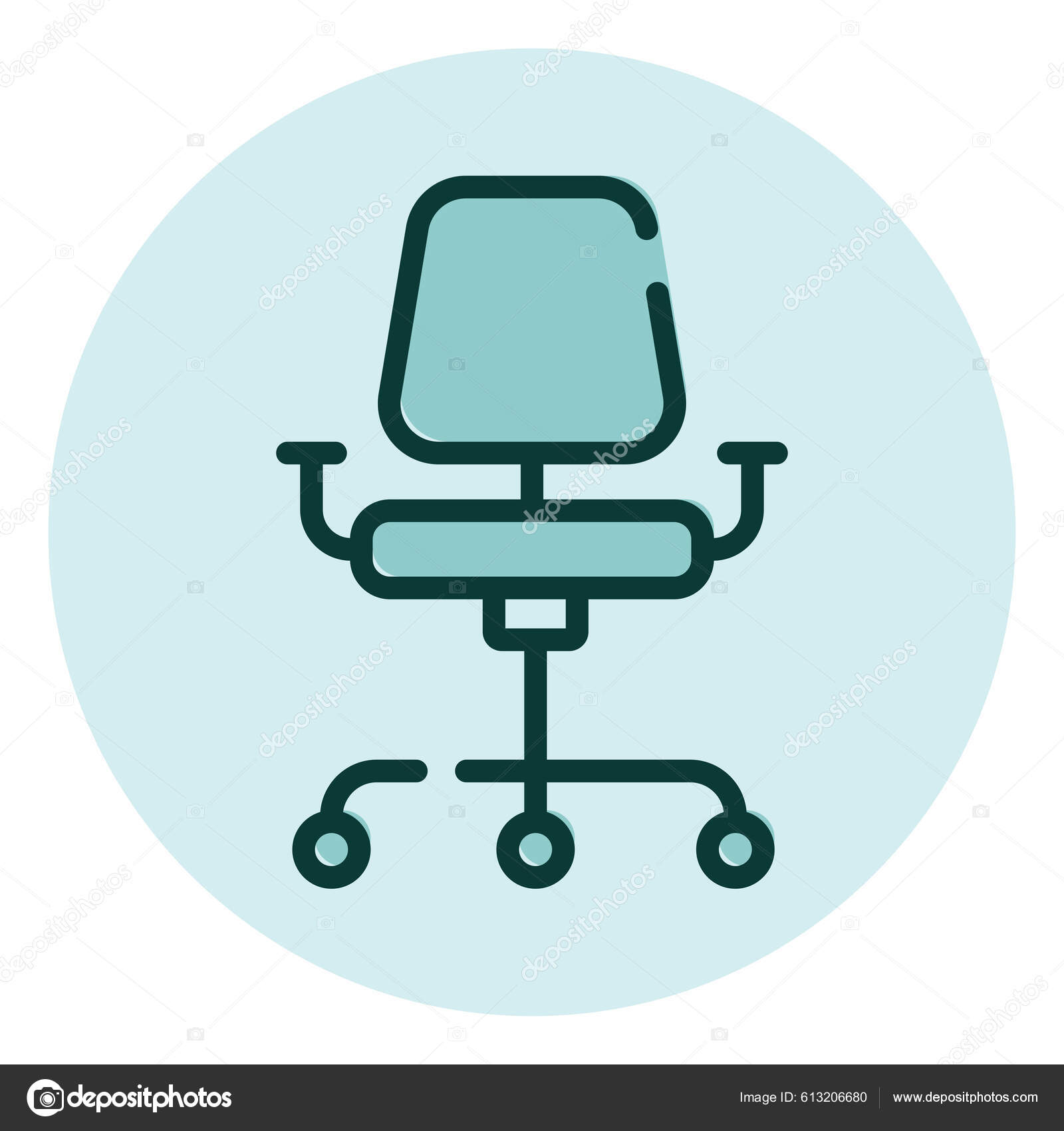 Job Chair Illustration Vector White Background Stock Vector by ...