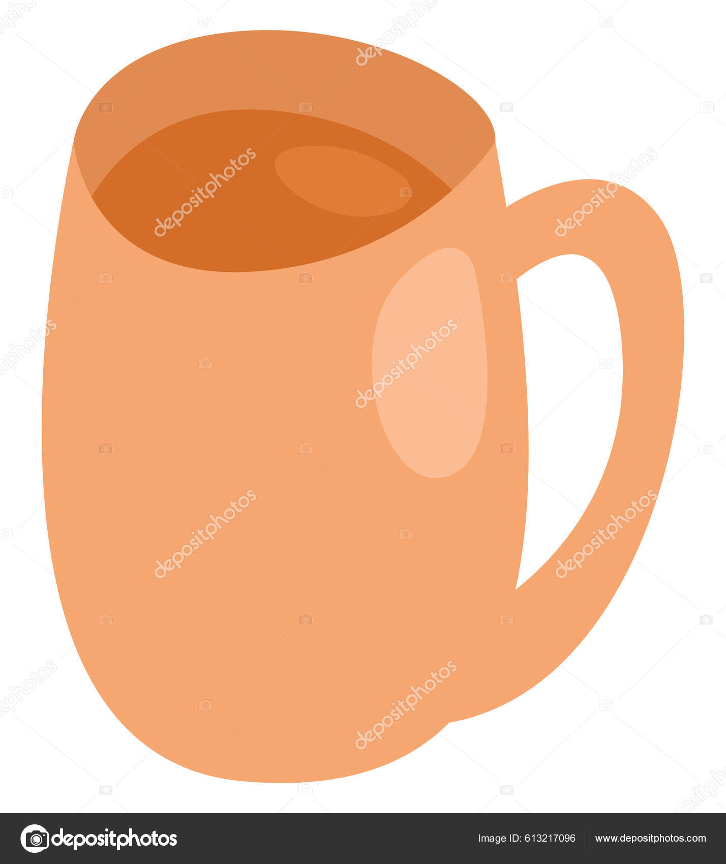 Beverage Mug Illustration Vector White Background Stock Vector by ...