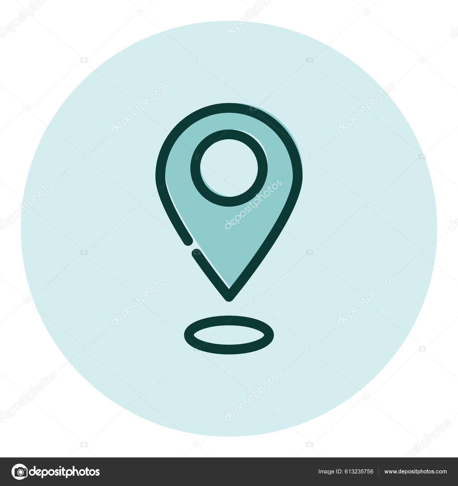 Location Map Illustration Vector White Background Stock Vector by ...