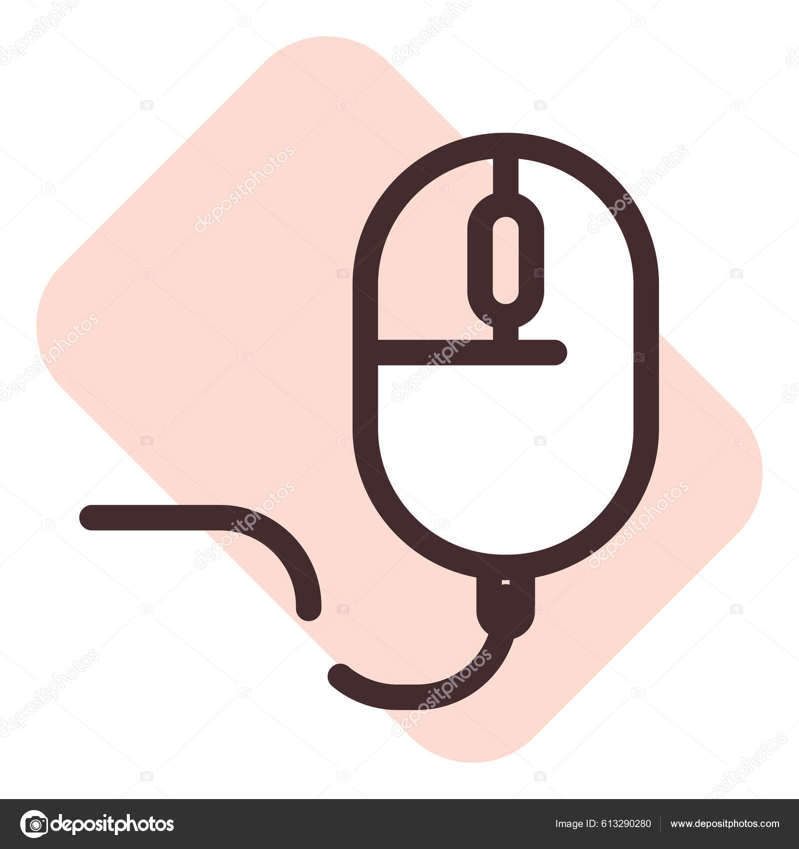 Computer Mouse Illustration Vector White Background Stock Vector by ...