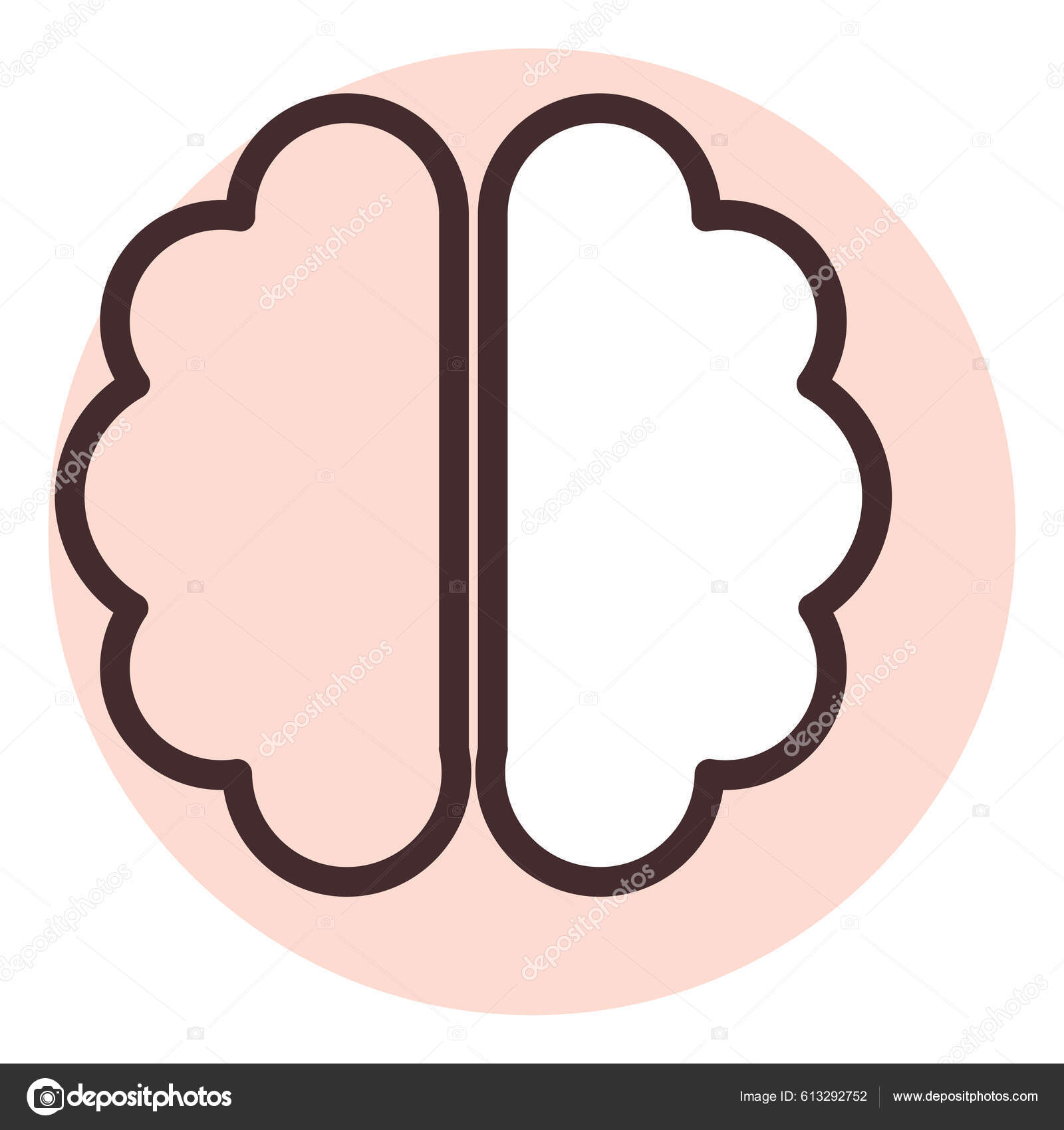 Brain Disability Illustration Vector White Background Stock Vector by ...