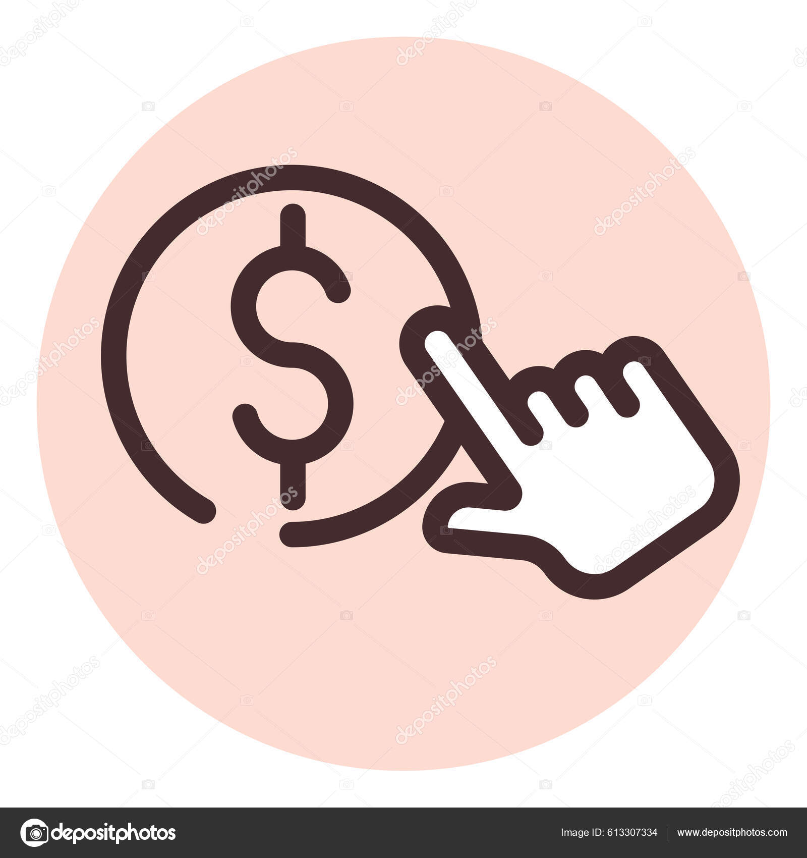 Marketing Click Illustration Vector White Background Stock Vector by ...