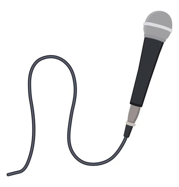 Microphone With Cord Illustration
