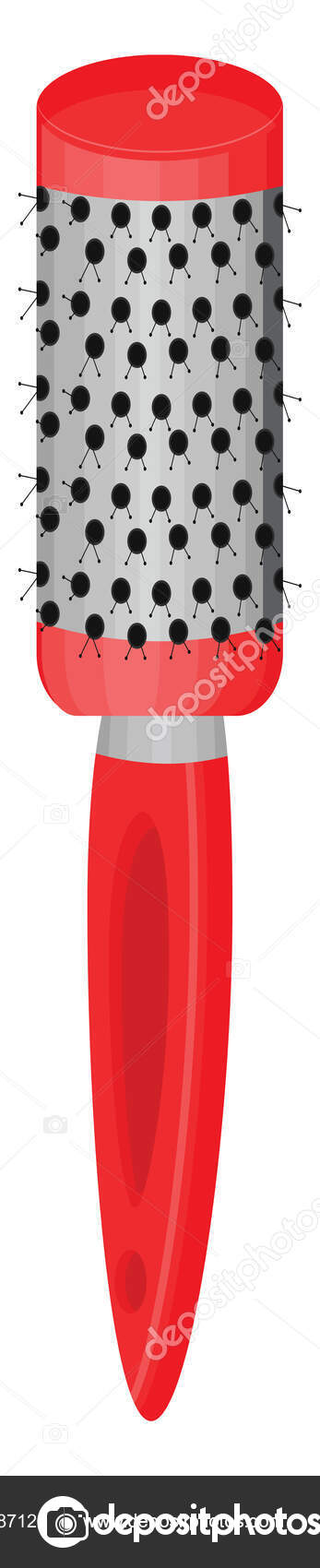 Red Comb Illustration Vector White Background Stock Vector by ©Morphart ...
