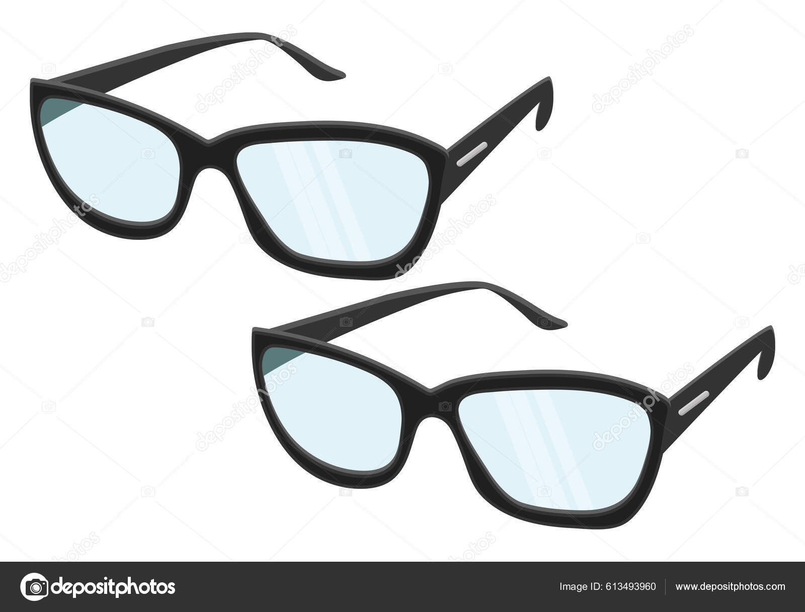 Black Specs Illustration Vector White Background Stock Vector by ...