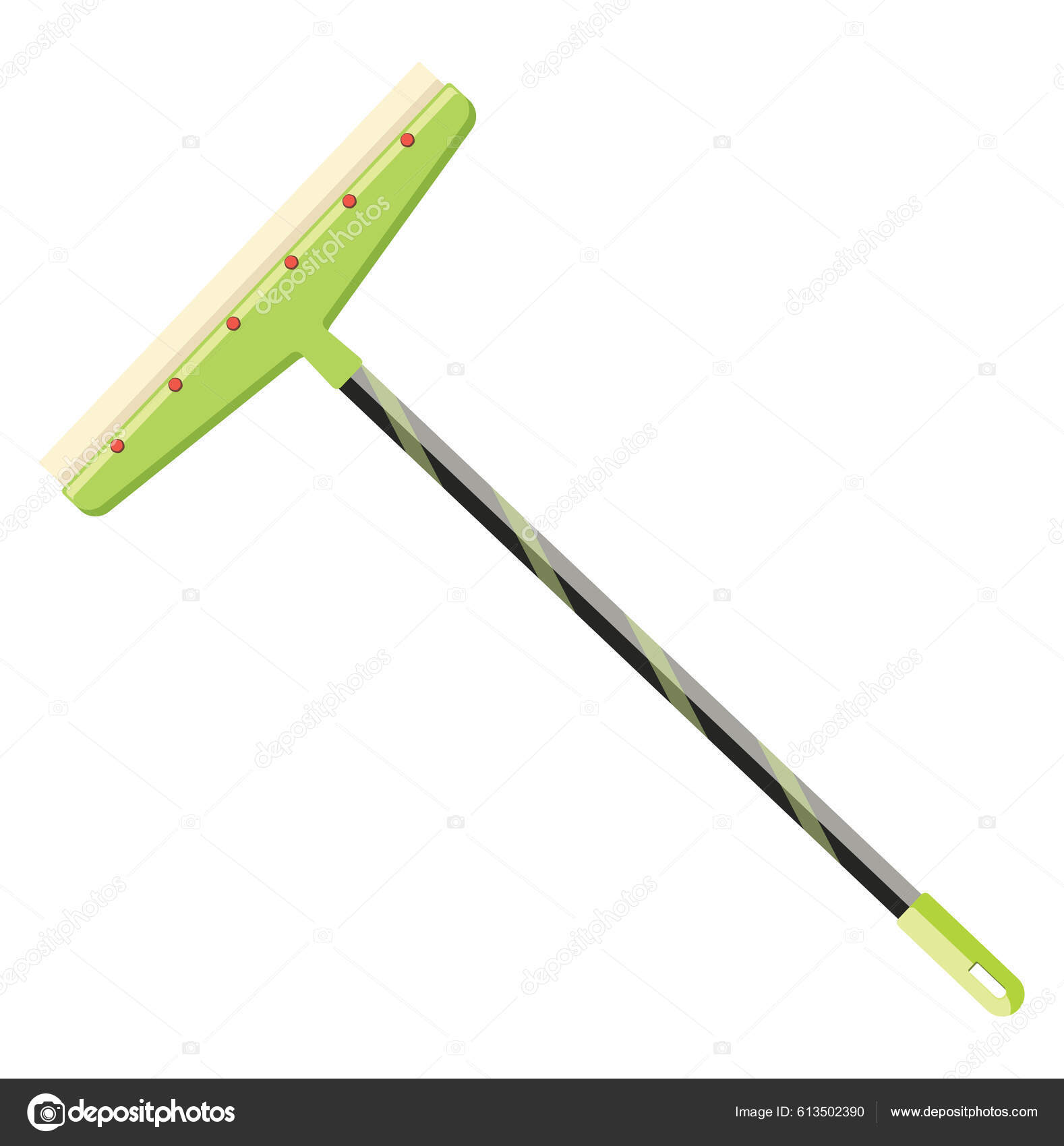 Floor Sweeping Broom Illustration Vector White Background Stock Vector ...