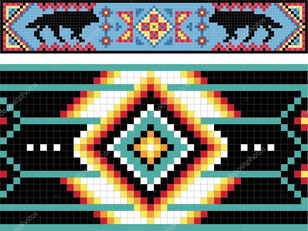 Traditional Native American Art Pattern
