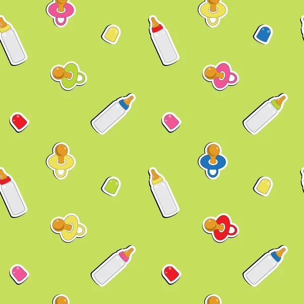 Seamless pattern with baby items Stock Vector Image by ©mara_lingstad ...