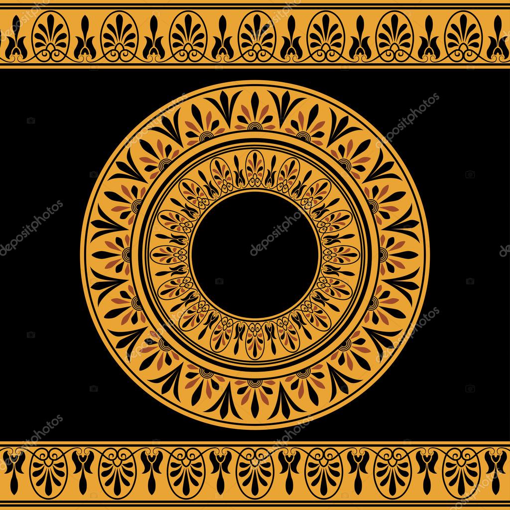 Greek national round pattern Stock Vector by ©marina_ua 34479029