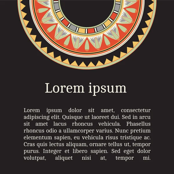 Template cards with pattern Ancient Egypt. ⬇ Vector Image by © lilileka ...