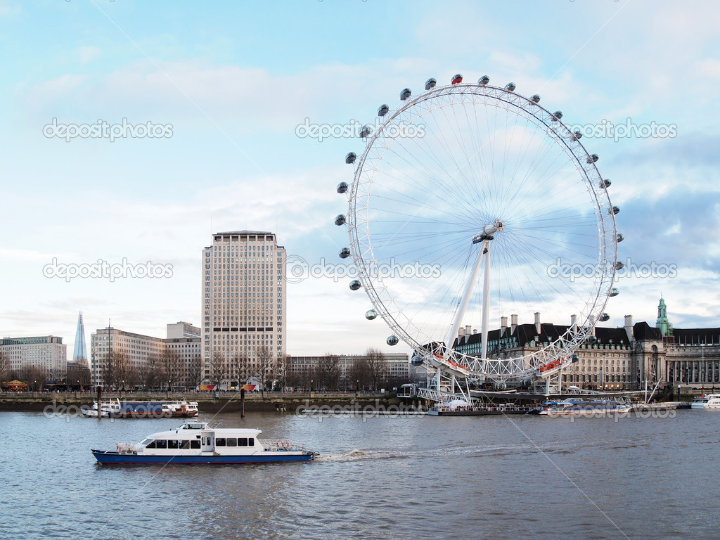 London Eye During Winter Daytime — Stock Editorial Photo © tab62 #38256359