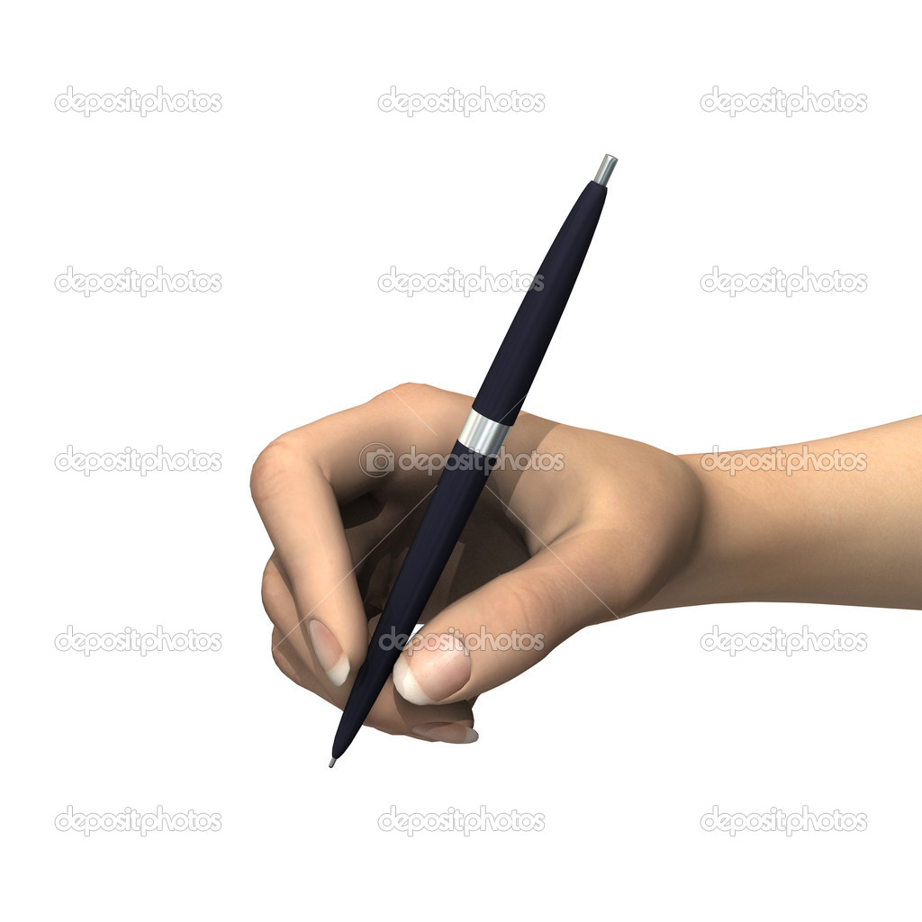 Human Hand holding a Pen — Stock Photo © PhotosVac #31332999
