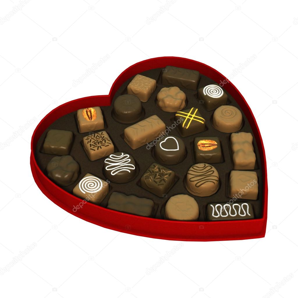 Valentine Chocolate Box Clipart