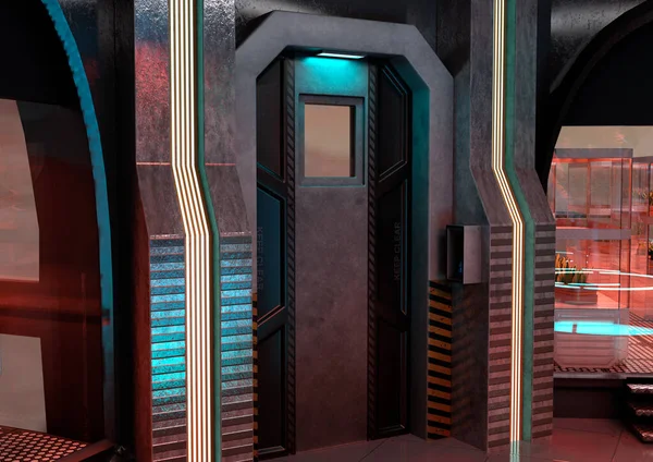 Rendering Science Fiction Space Travel Podium — Stock Photo © PhotosVac ...