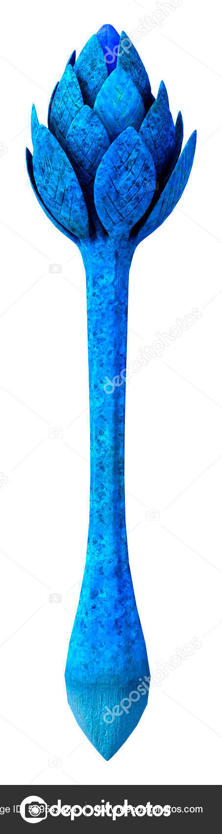 Rendering Fantasy Alien Plant Isolated White Background Stock Photo by ...