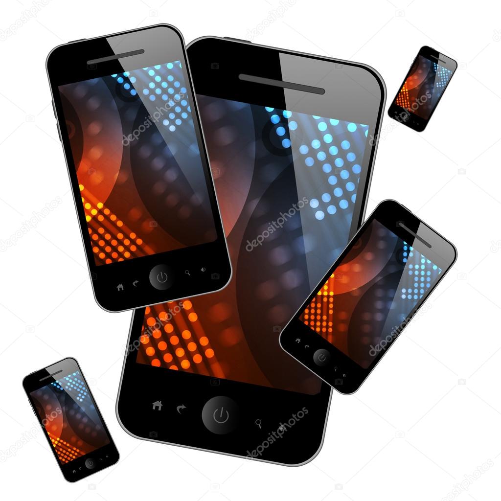 Mobile phones Stock Photo by ©Nik_Merkulov 28231753