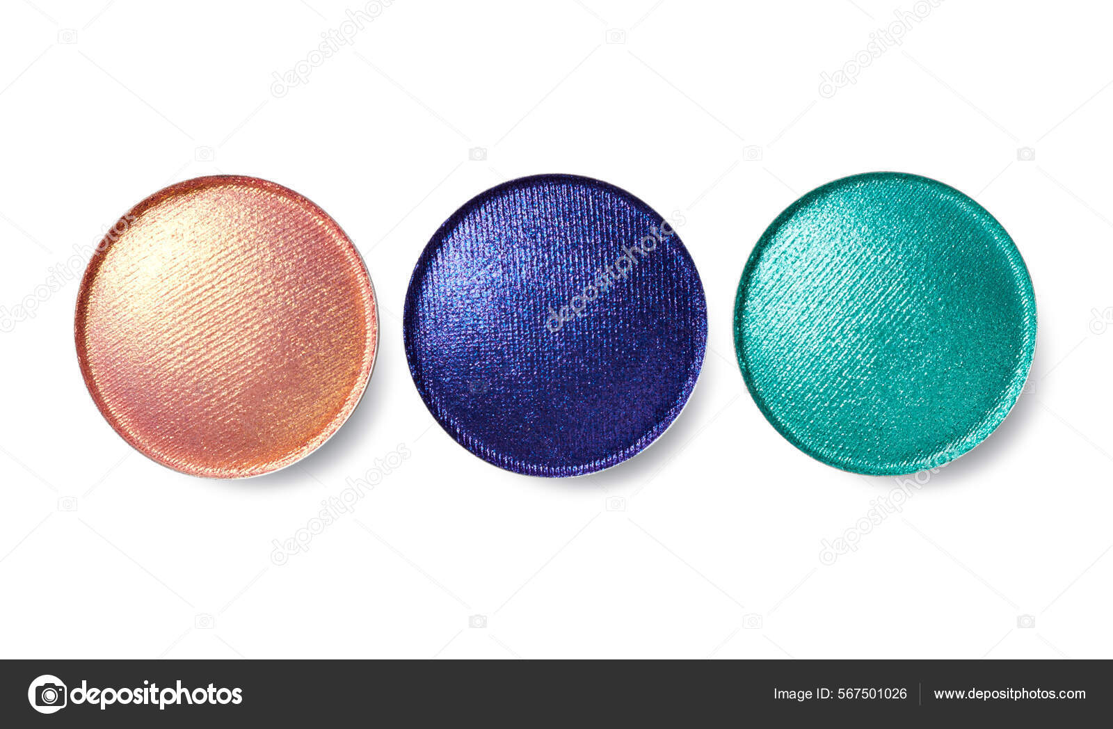 Shimmer Eyeshadow Refill Isolated White Background — Stock Photo © Nik ...