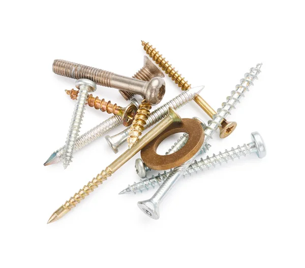 Screws Isolated White Background — Stock Photo © Nik_Merkulov #606324046