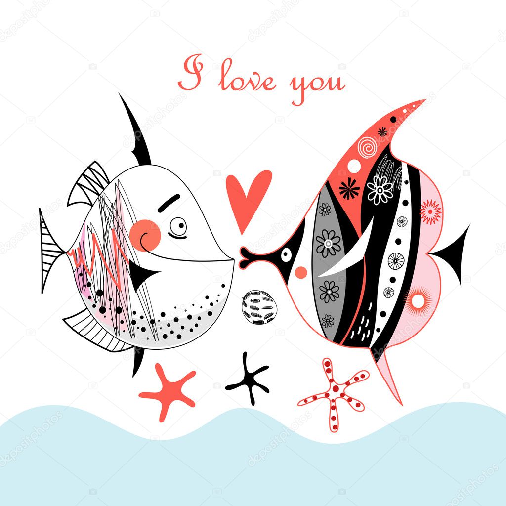 Fish lovers Stock Vector Image by ©tanor #12622707