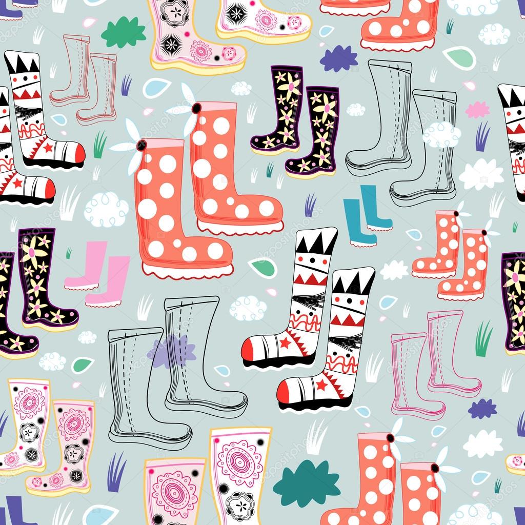 Texture of rubber boots Stock Illustration by ©tanor #16866615