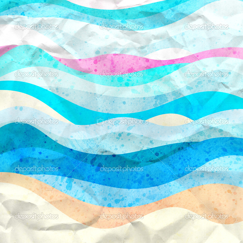 Bright abstract background of waves Stock Photo by ©tanor 44520769