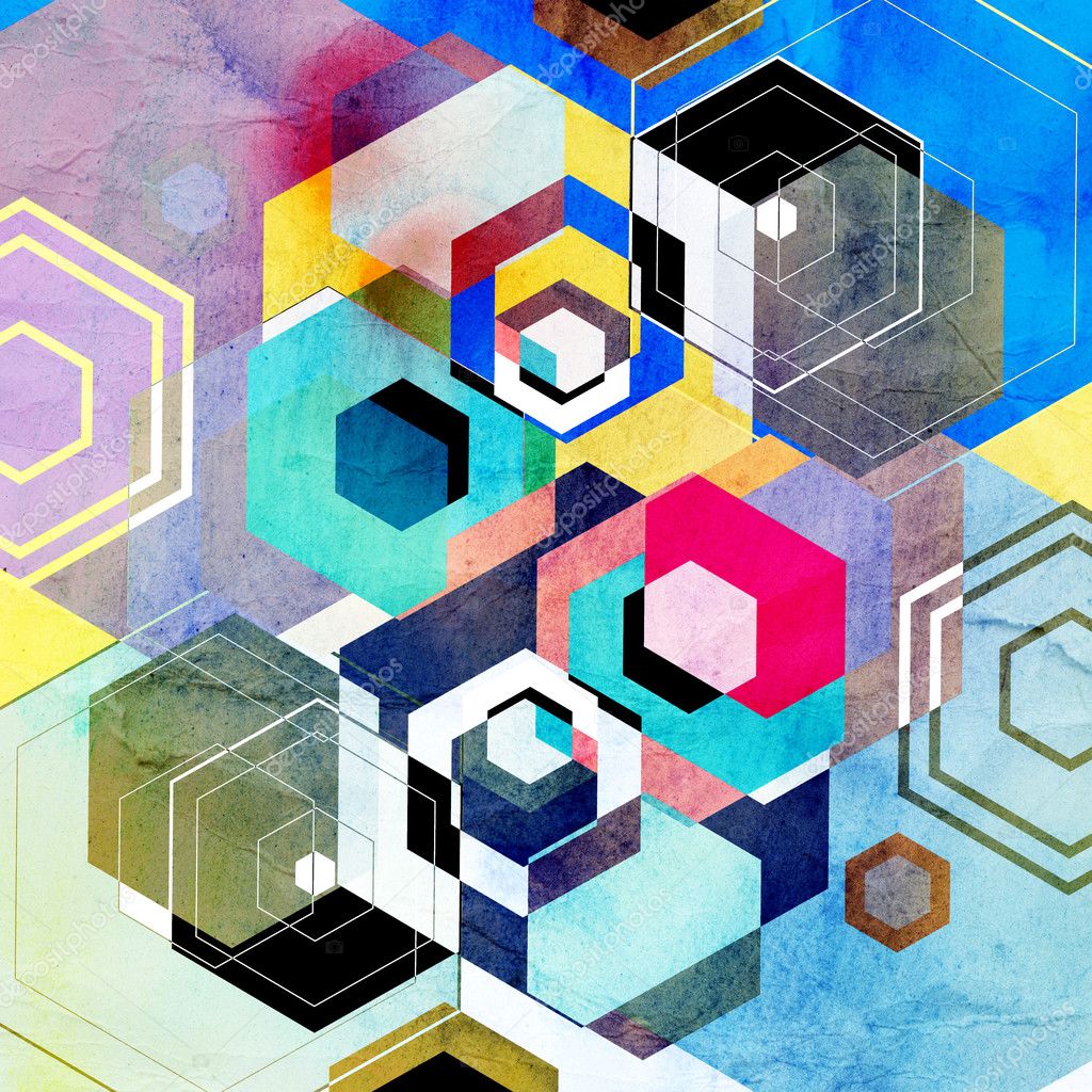 Bright abstract geometric background — Stock Photo © tanor #45004061