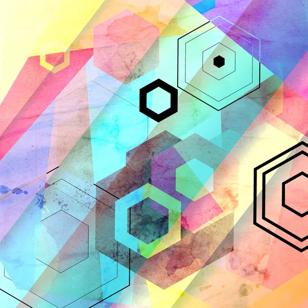 Bright abstract geometric background — Stock Photo © tanor #45004061