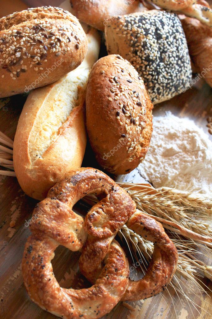 Assortment of baked bread Stock Photo by ©marrakeshh 12084978